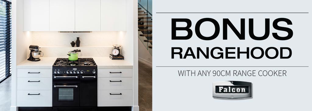 Falcon Oven Sale - Bonus Rangehood with any 90cm Cooker